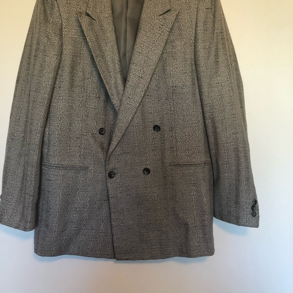 Other | Vintage Double Breasted Tweed Suit Jacket 4l | Poshmark